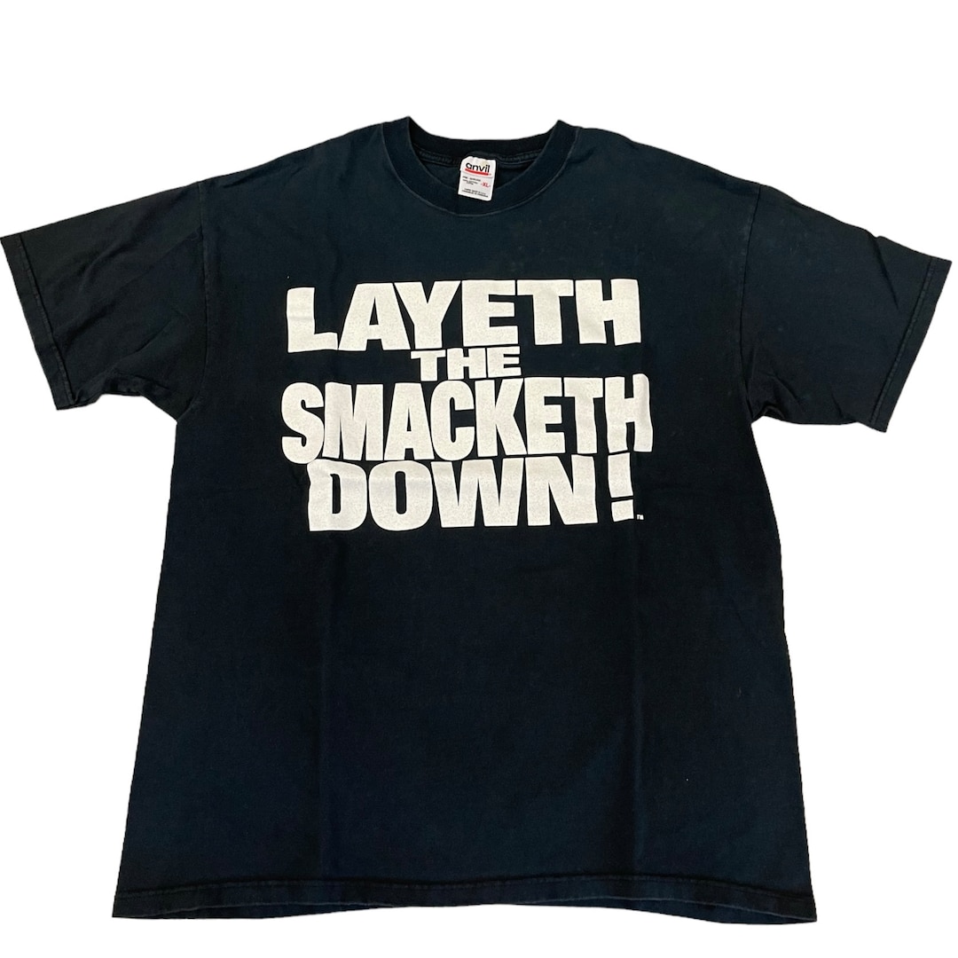 Vintage the Rock Layeth the Smackdown Candyass T-shirt Wwf Wwe ...