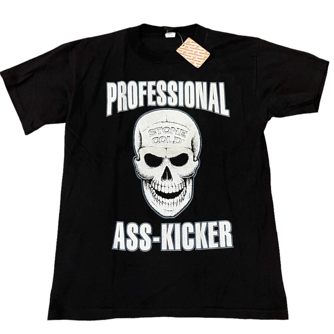 Vintage Stone Cold Steve Austin Professional Kicker 1998 T-shirt Wwf ...