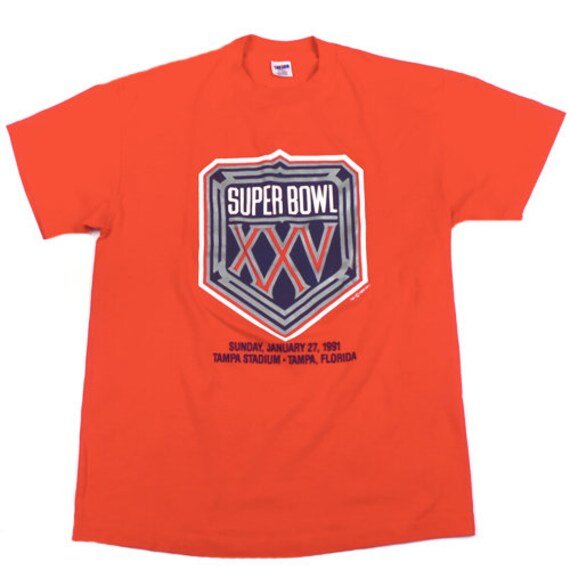 Vintage NFL Football Super Bowl 1991 T-shirt NY Giants Buffalo - Etsy
