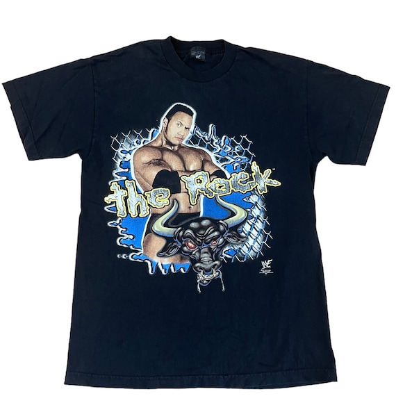 Vintage the rock Wwf hardcore wrestler t-shirt - Gem
