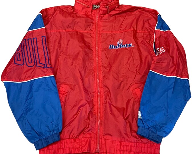 Vintage Washington Bullets Starter Windbreaker Jacket Large 90s NBA ...