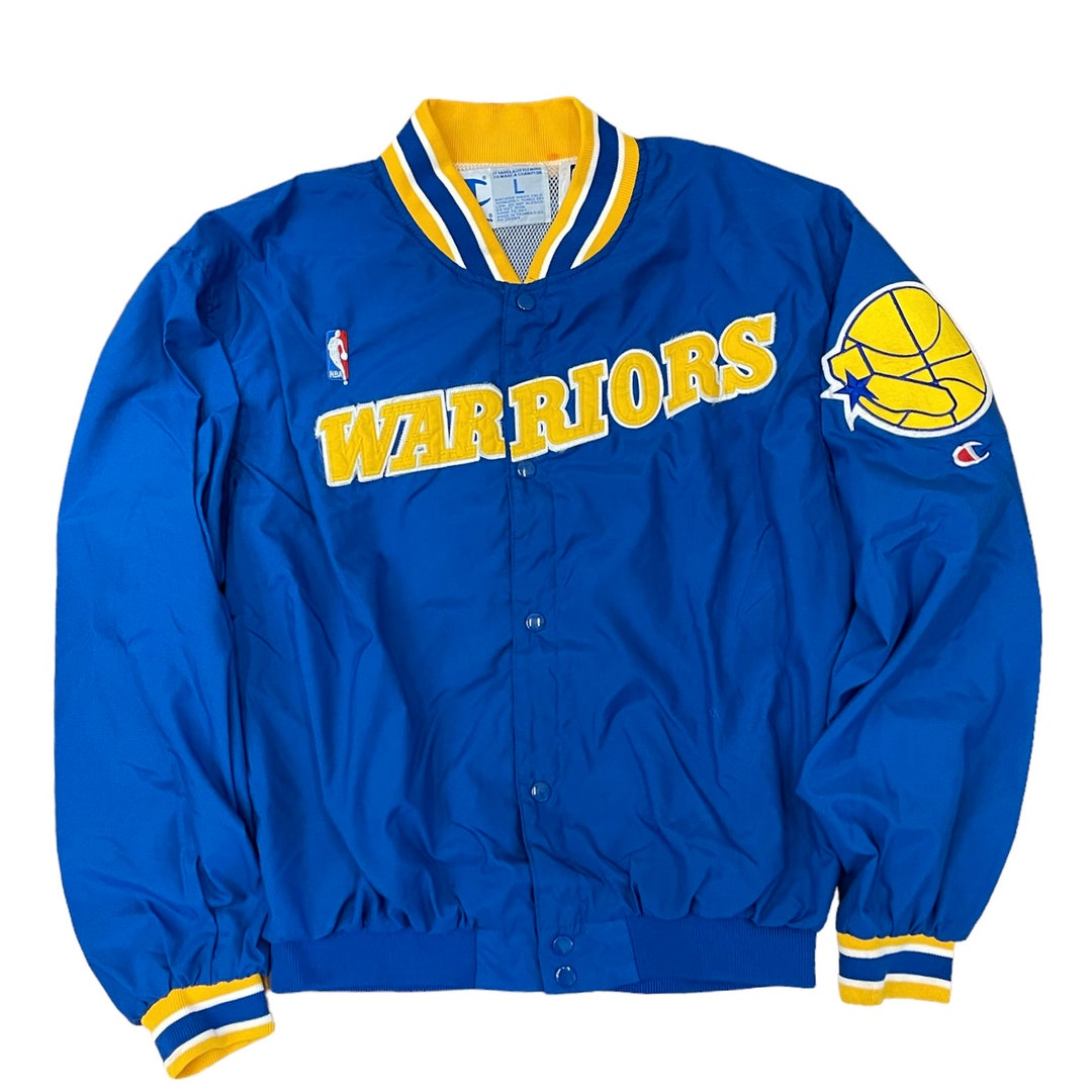 Vintage Golden State Warriors Champion Warm-up Jacket 90s Run TMC Steph ...