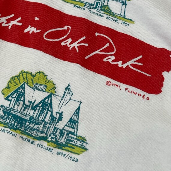 Vintage Frank Lloyd Wright In Oak Park 1991 T-shirt A… - Gem