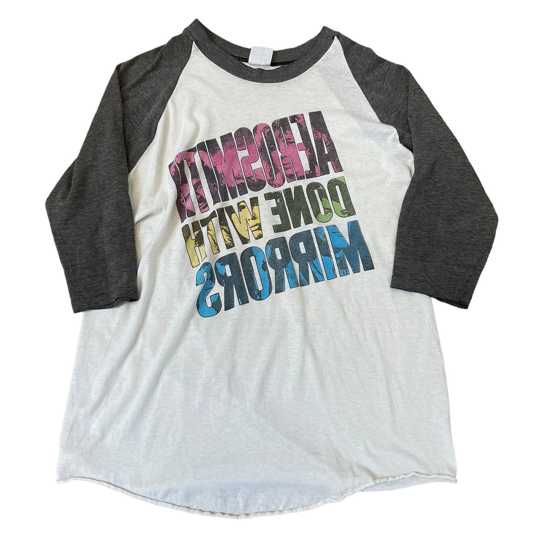 Vintage Aerosmith 1986 Tour T-shirt Done With Mirrors Raglan Band ...