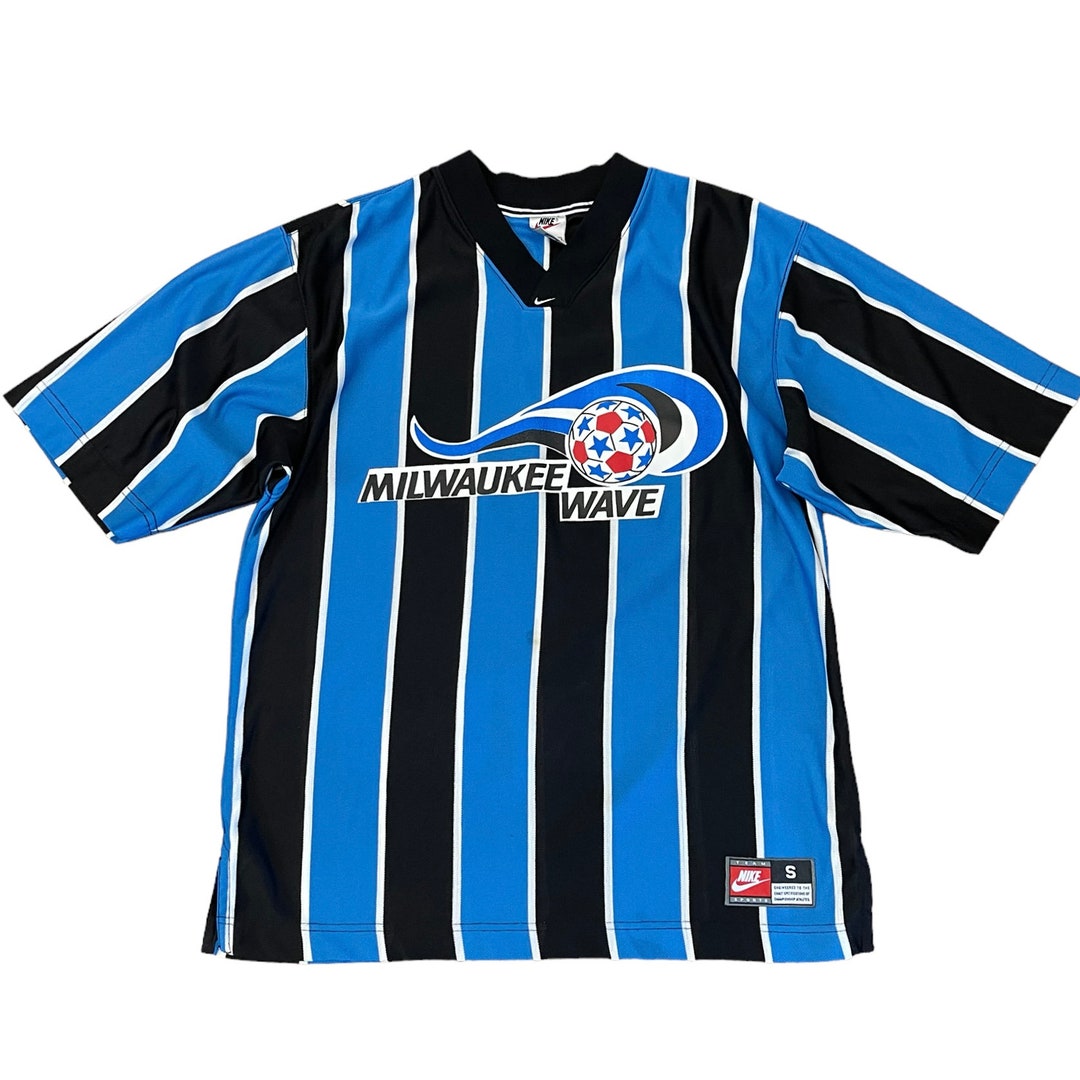 Vintage Milwaukee Wave MISL Nike Jersey Soccer 1997-98 MLS 90s Futbol ...