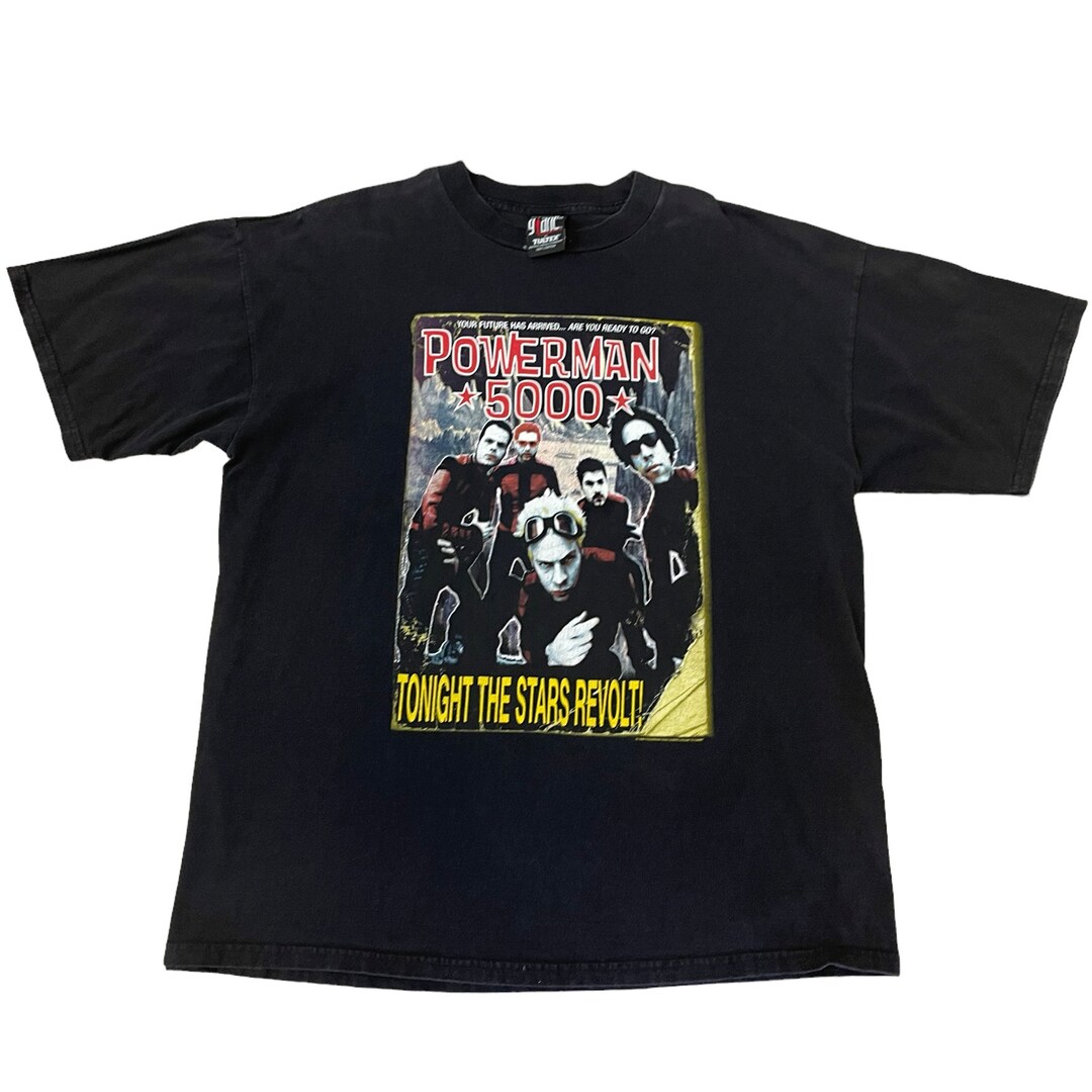 Vintage Powerman 5000 Tonight the Stars Revolt 1999 T-shirt Giant Tag ...