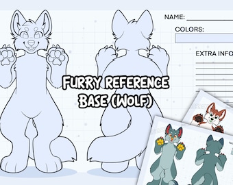 Fursuit Reference Base wolf - Etsy