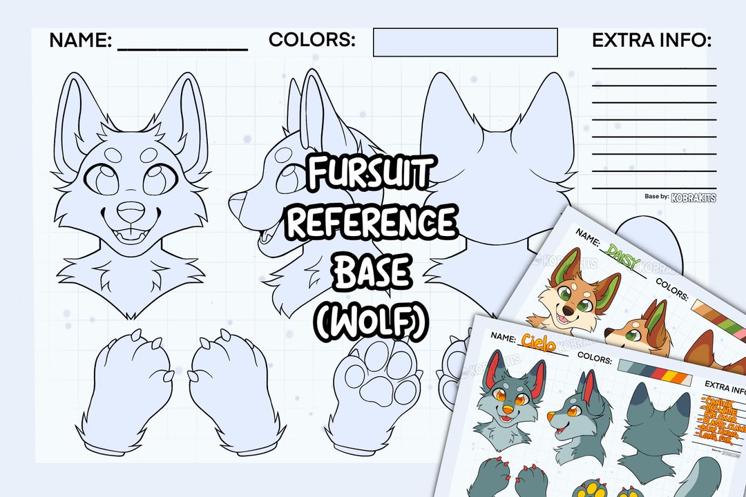 Fursuit Reference Base wolf - Etsy