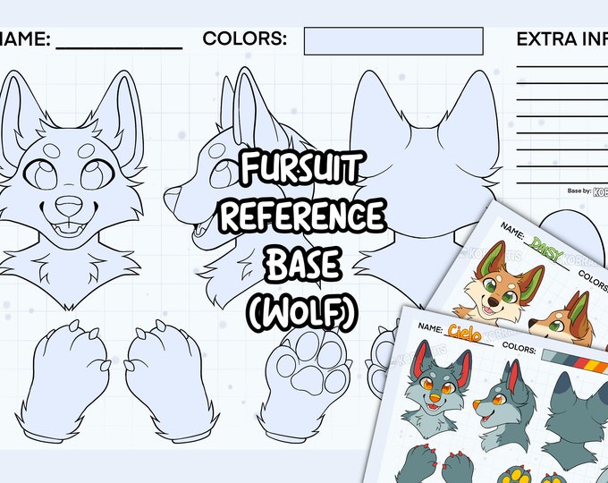 Fursuit Reference Base wolf - Etsy