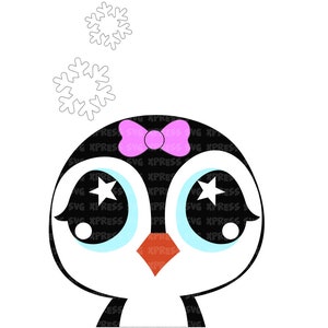 Christmas Penguin Winter Snowflake SVG PNG Digital Download Cut File - Etsy