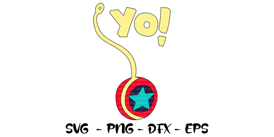 Yo Yo Star Fun Kids SVG PNG Digital Download Cut File - Etsy