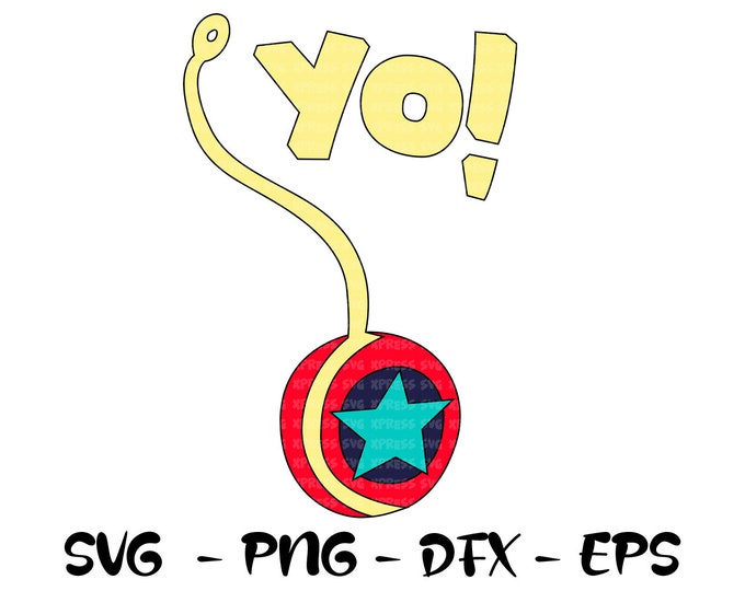 Yo Yo Star Fun Kids SVG PNG Digital Download Cut File - Etsy