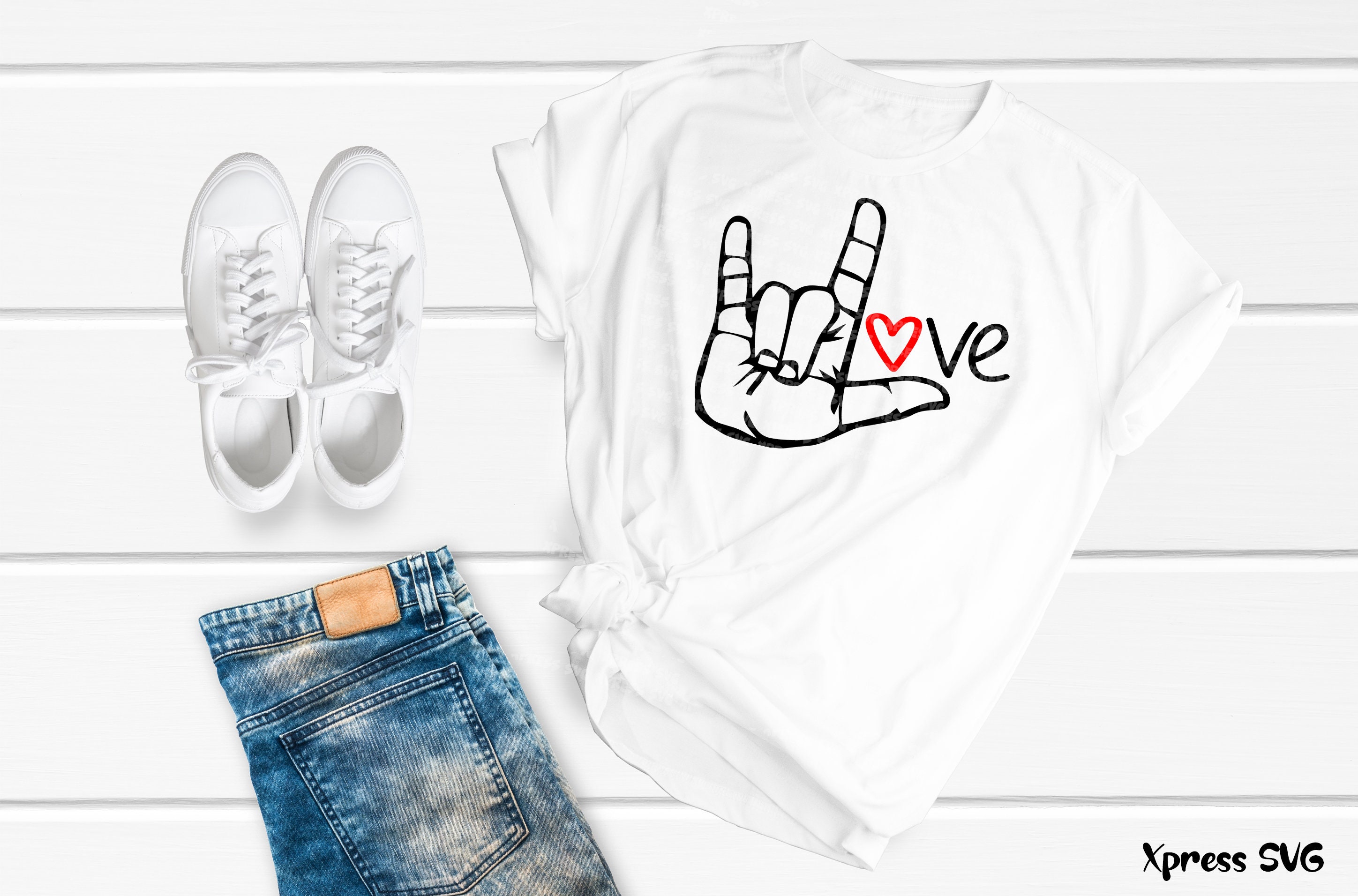I Love You Hand Sign Language ASL Love Valentine's Day | Etsy