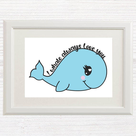 I whale always Love You Nursey Valentine's Day SVG Vinyl | Etsy