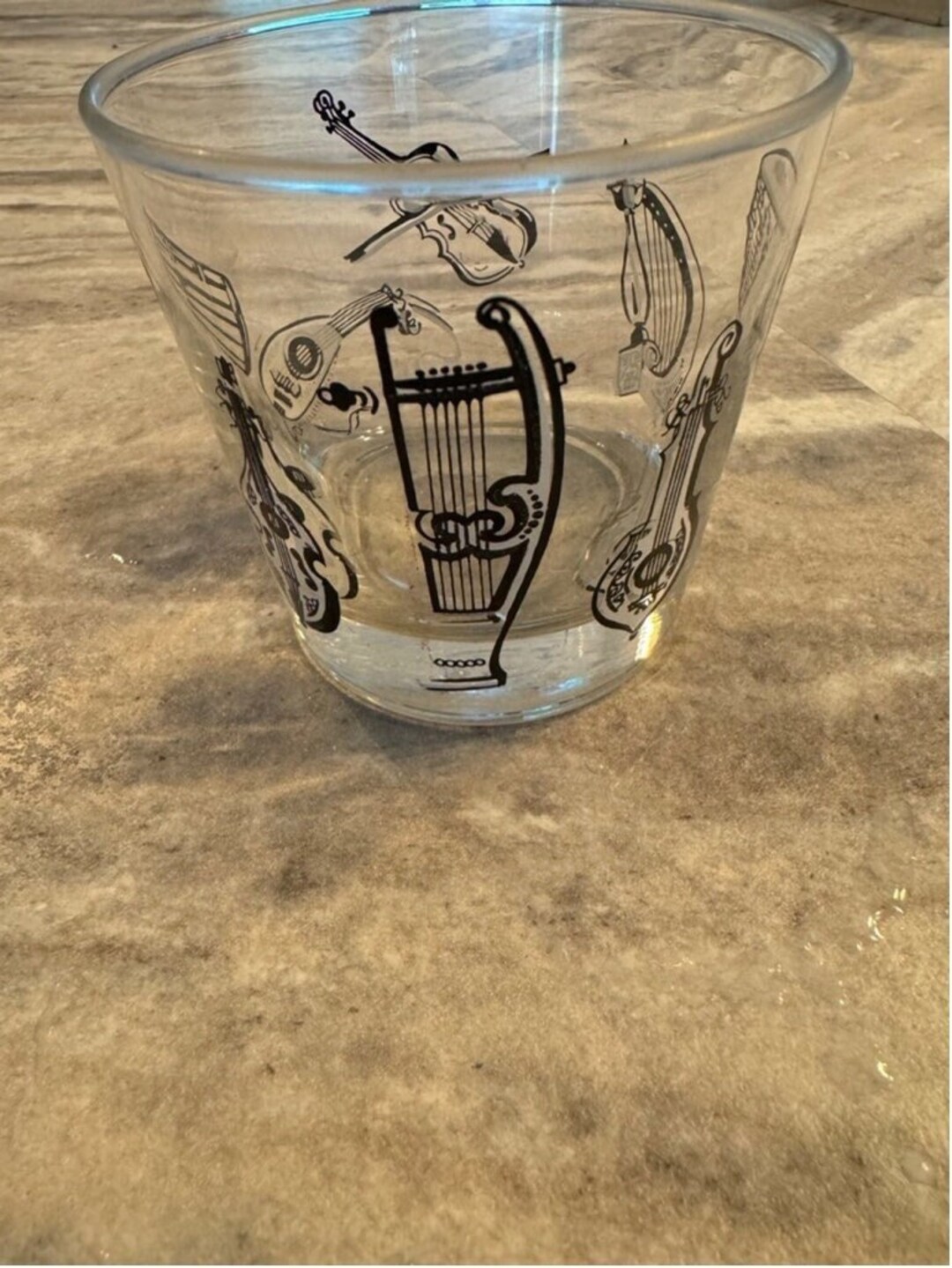 Vintage MCM Musical Instruments Glass - Etsy