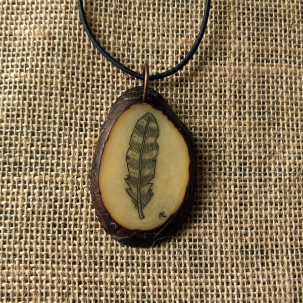 Tagua Nut Pendant - Etsy