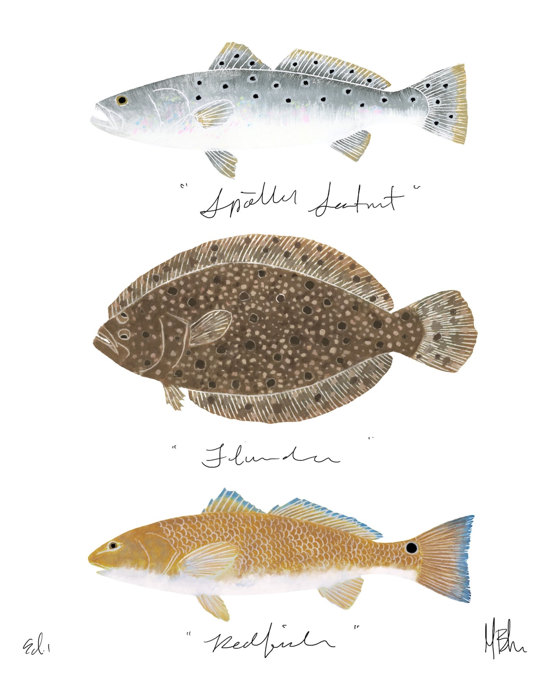 Inshore Grand Slam Print - Etsy