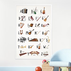 Musical Instruments Alphabet - Printable Alphabet - Instruments ...