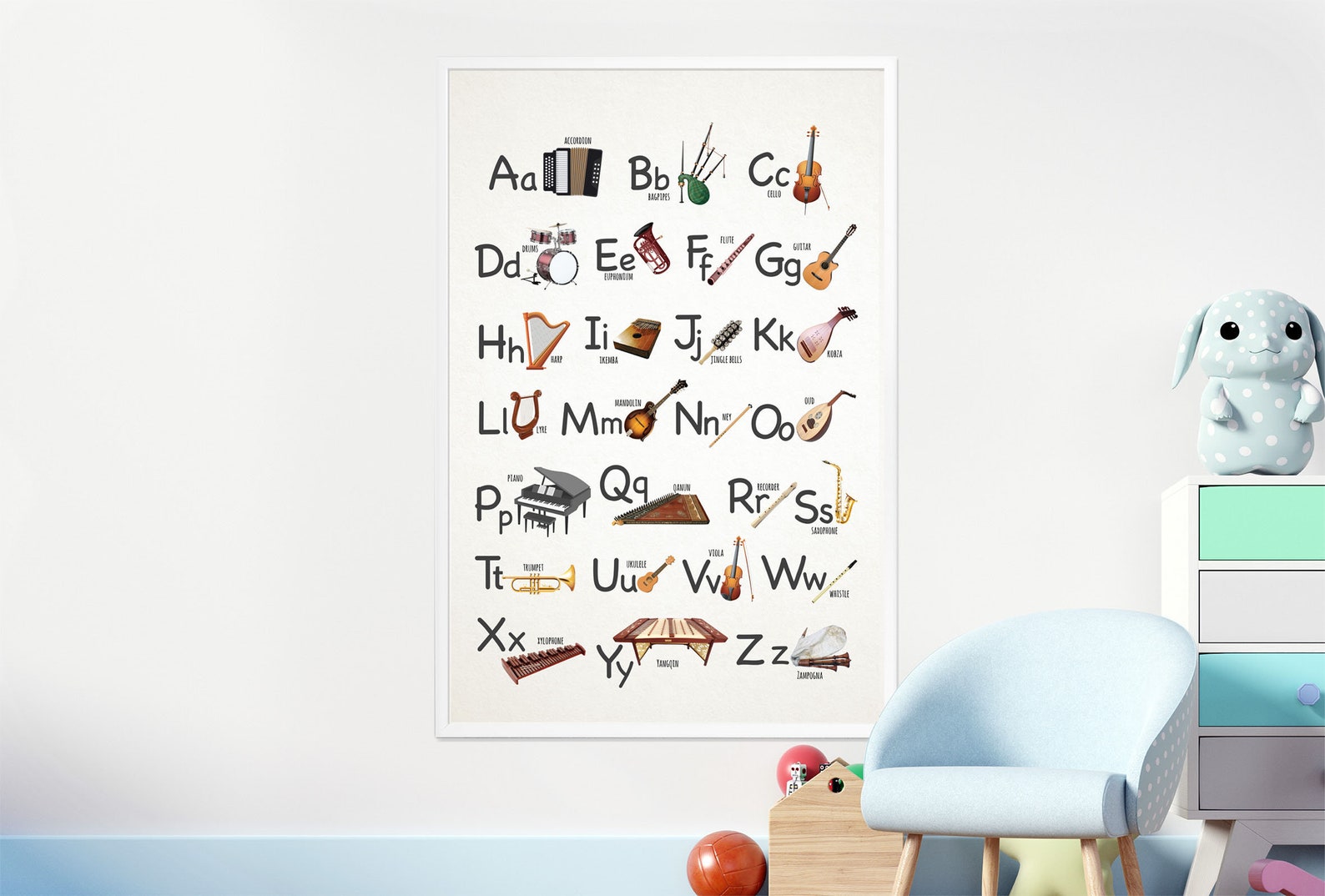 Musical Instruments Alphabet - CAPS and Lower Case - Instruments ...