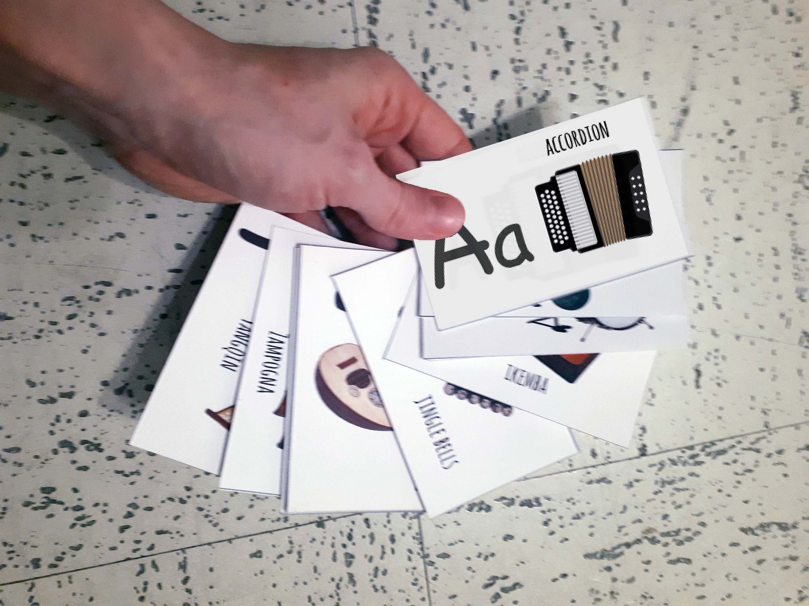 Flash Cards Musical Instruments Alphabet - Caps and Lower Case ...