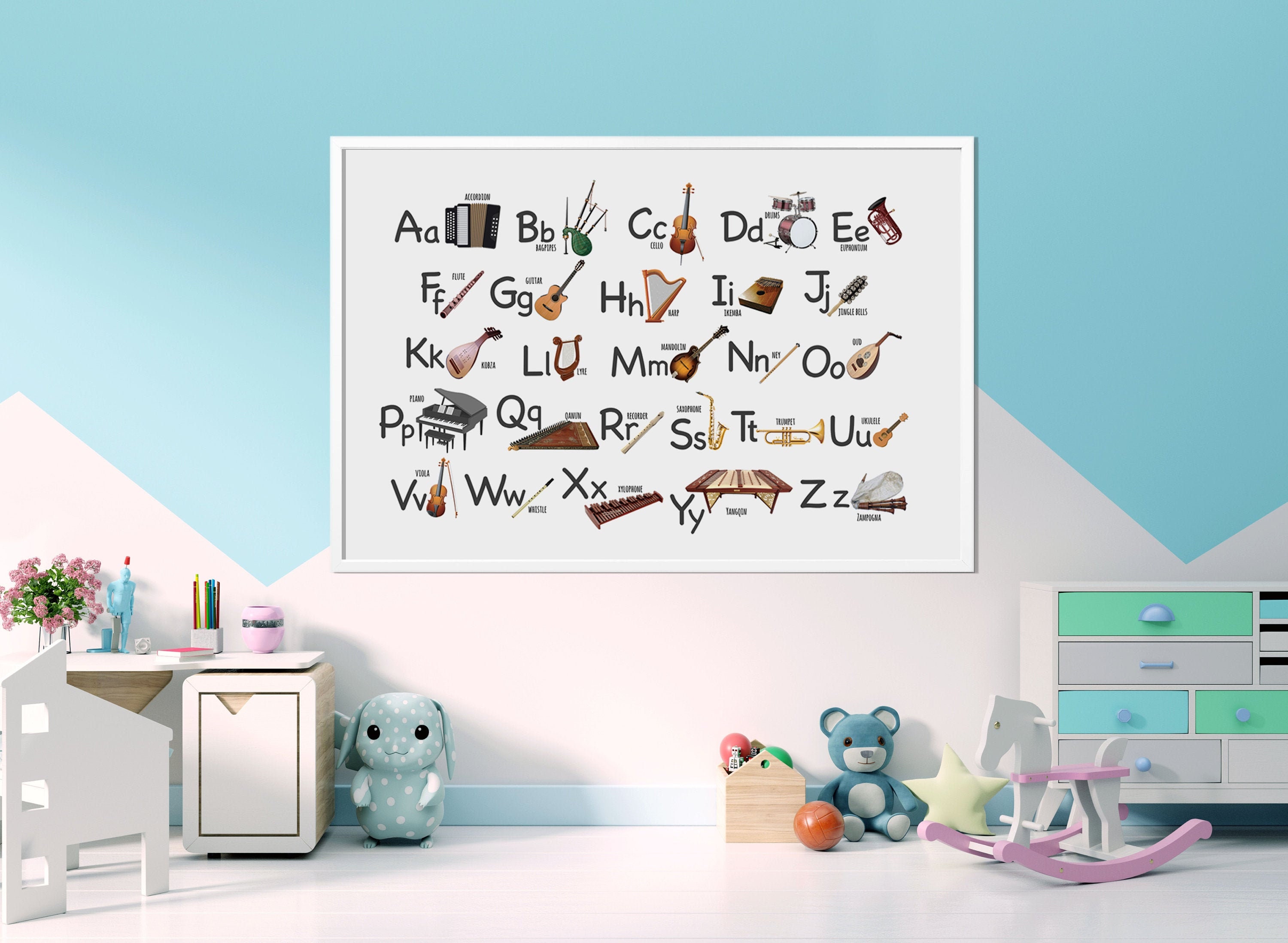 Musical Instruments Alphabet - Printable Alphabet - Instruments ...