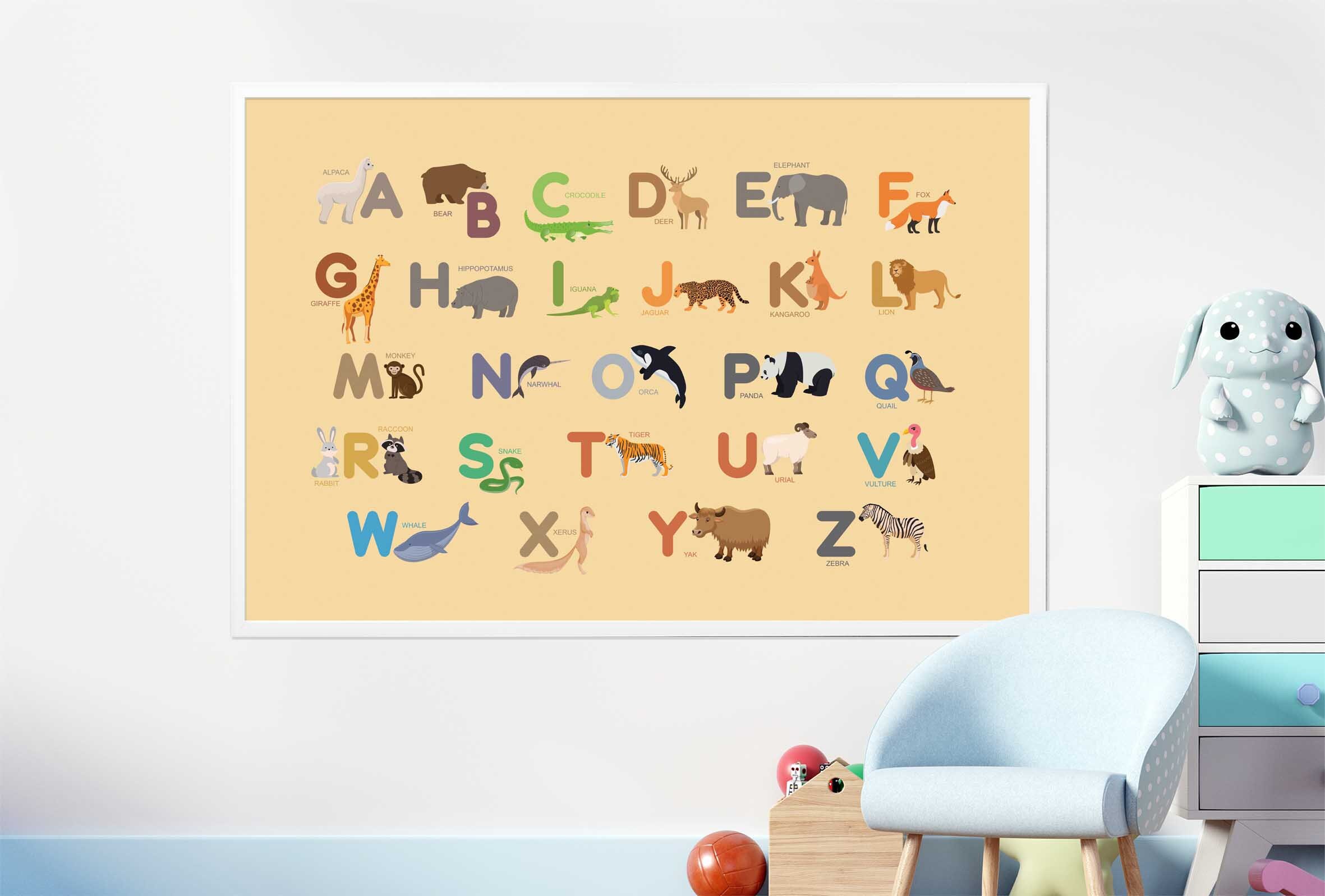 Animal Alphabet Digital Download Unique Toddler Toys - Etsy