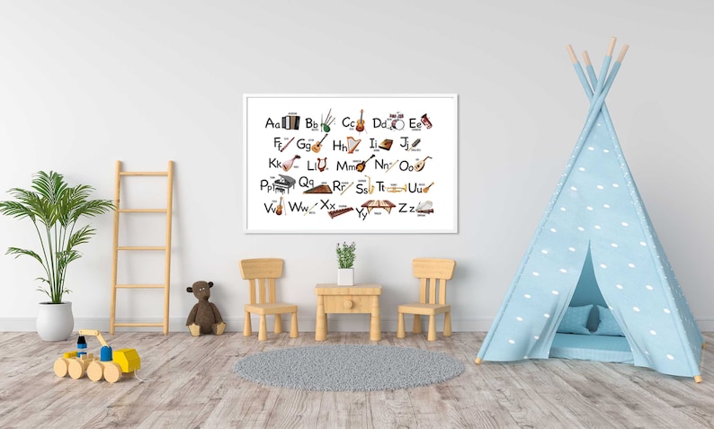 Musical Instruments Alphabet - Printable Alphabet - Instruments ...