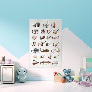 Musical Instruments Alphabet - Printable Alphabet - Instruments ...