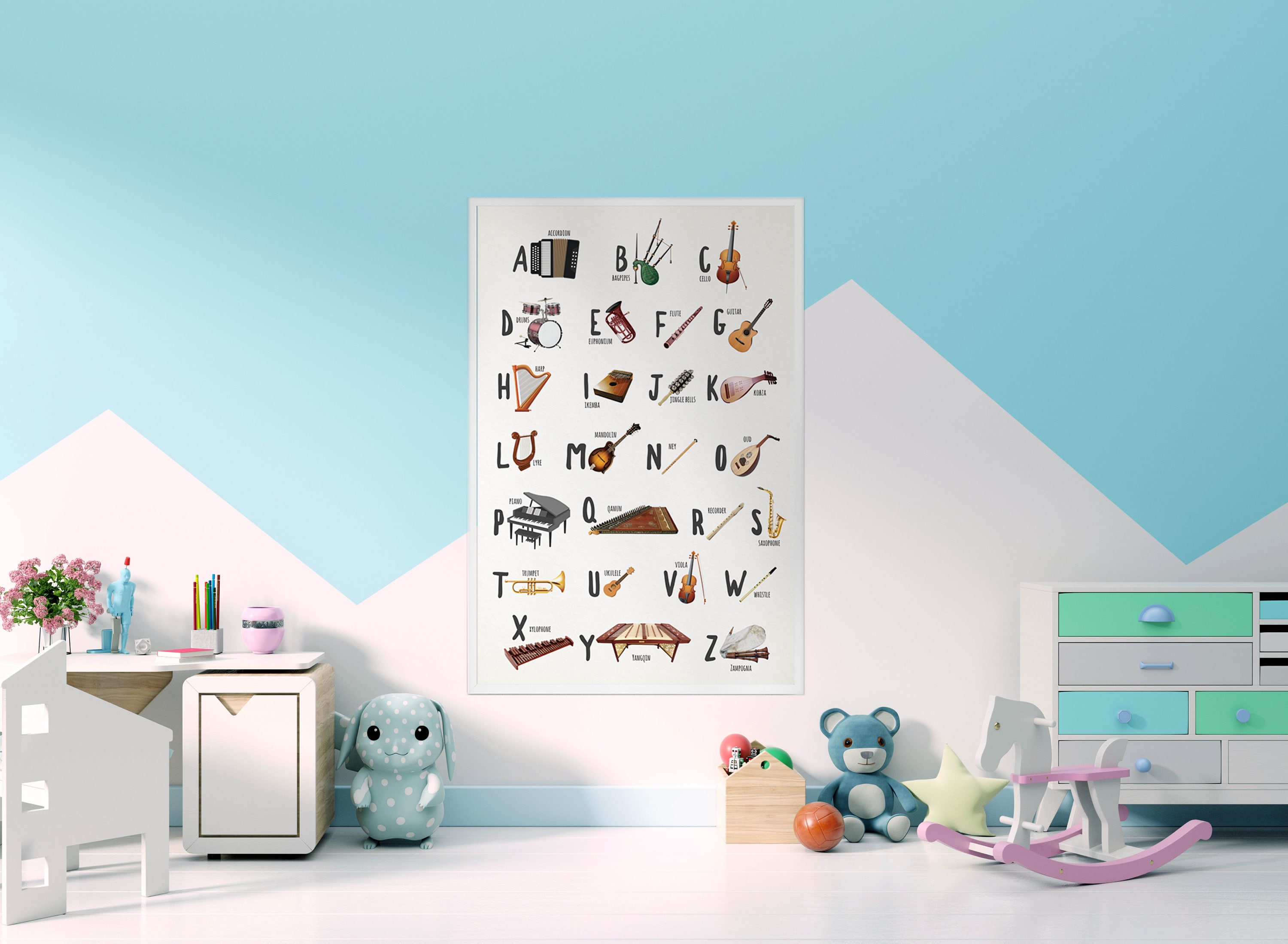 Musical Instruments Alphabet - Printable Alphabet - Instruments ...