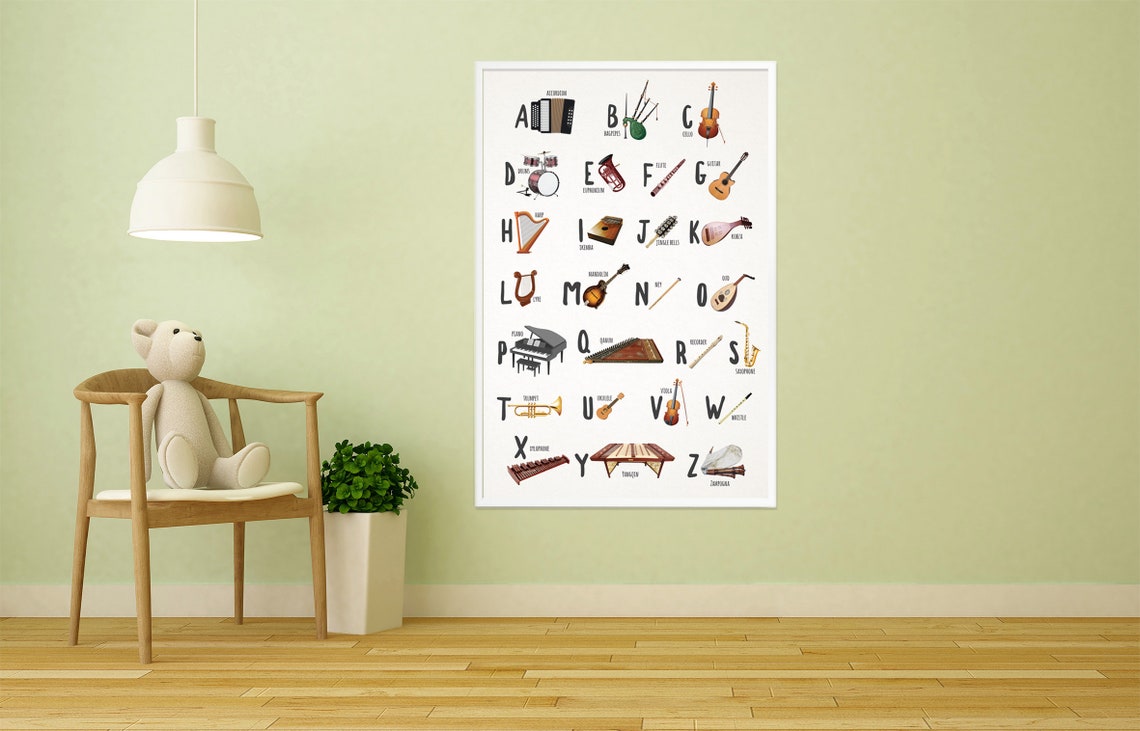 Musical Instruments Alphabet - Printable Alphabet - Instruments ...