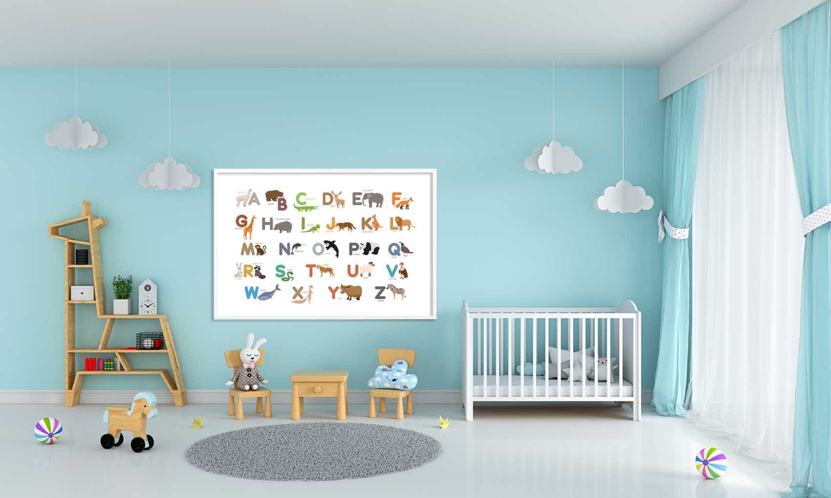 Animal Alphabet Wall Print Instant Digital Download Unique - Etsy