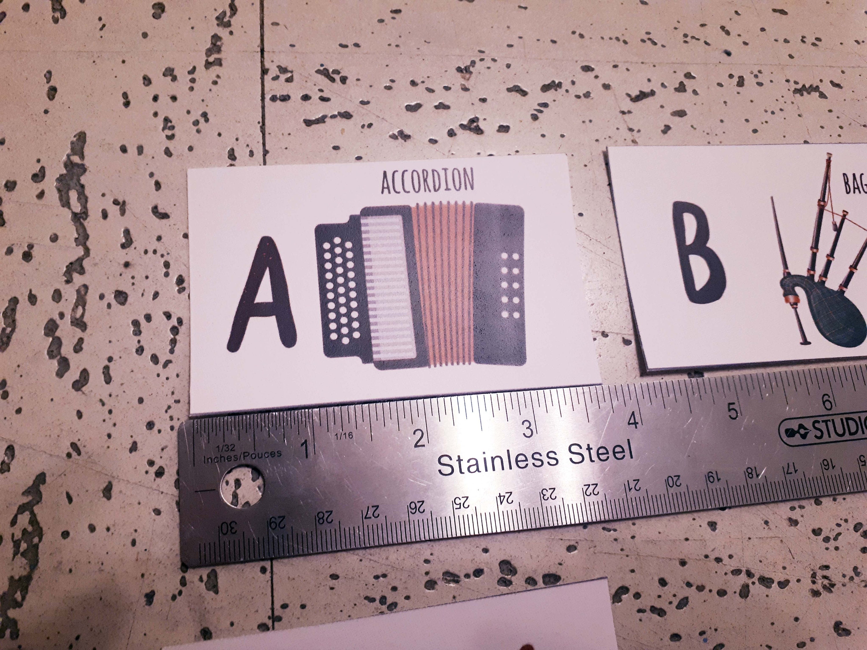 Flash Cards Musical Instruments Alphabet - Printable Cards ...