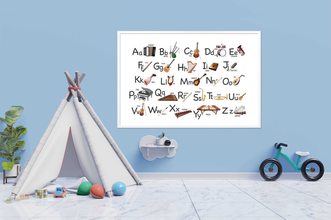 Musical Instruments Alphabet - Printable Alphabet - Instruments ...
