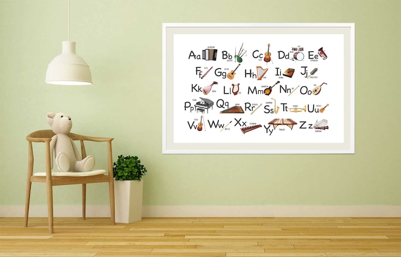 Musical Instruments Alphabet - Printable Alphabet - Instruments ...