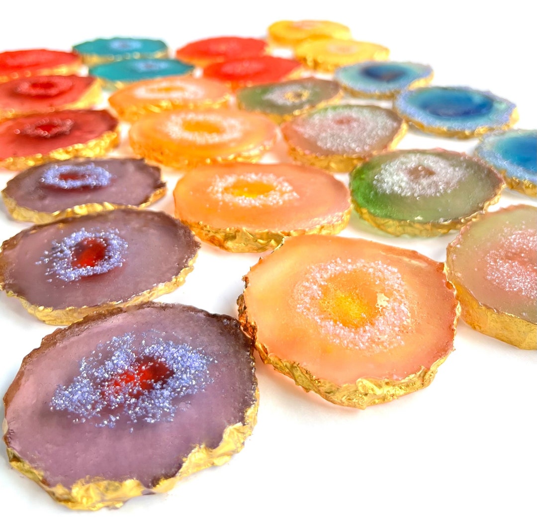6 Pcs All Natural Kohakutou Japanese Geode Crystal Candy Choose Flavor