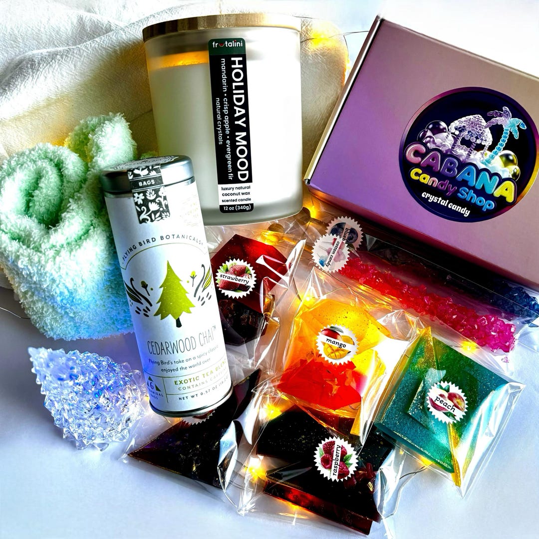 Merry Christmas Box With Crystal Candy Kohakutou Crystal Candy Box ...