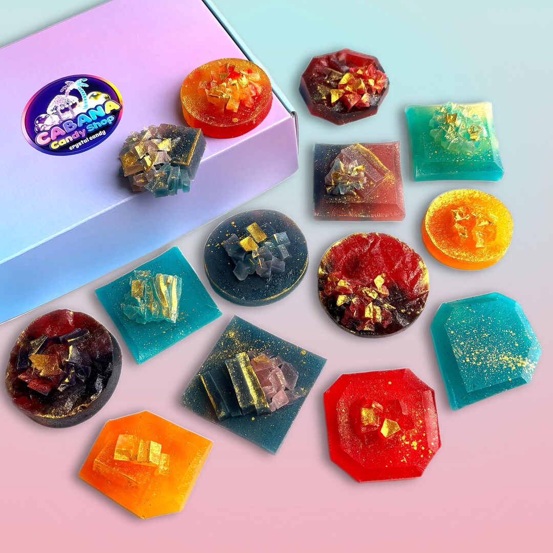 Crystal Candy - 14 Piece Edible Crystals Variety Box - Etsy Australia