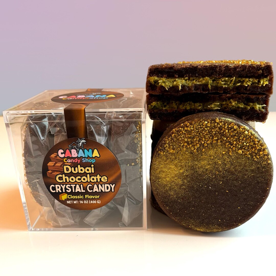 Dubai Chocolate Crystal Candy | 4 Pieces - Etsy