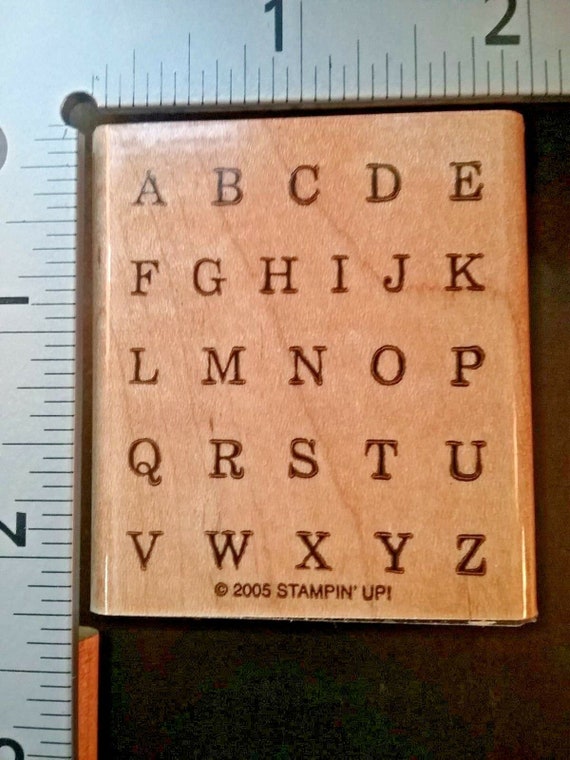 alphabet letters stamping - Gem
