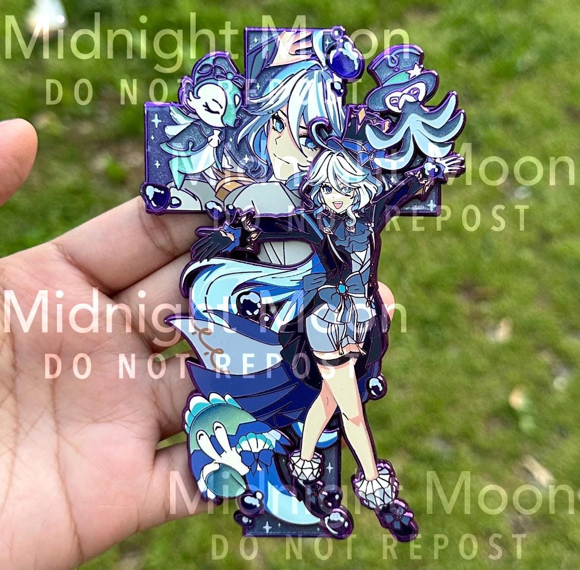 Genshin Impact Furina/focalors Cross POP Enamel Pin - Etsy