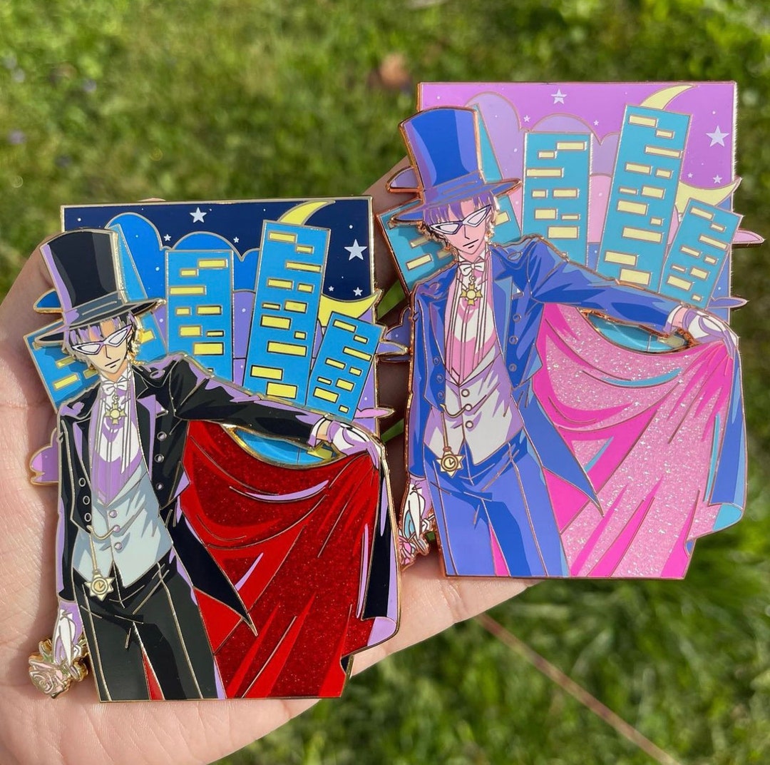 Tuxedo Mask Sailor Moon Enamel Pin - Etsy