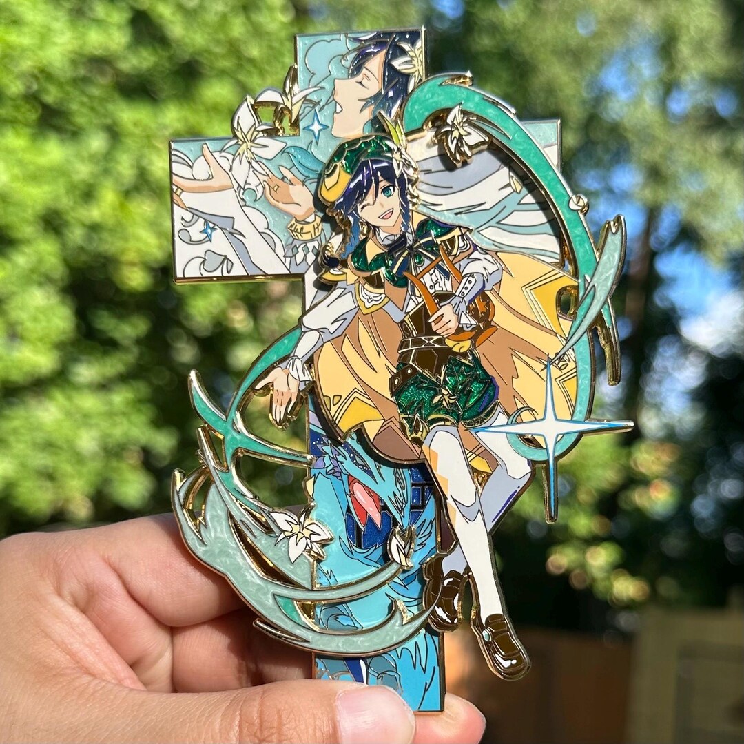 Genshin Impact Jumbo Venti Enamel Pin - Etsy UK