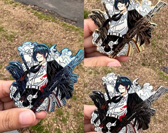 Power and Meowy Csm Chainsaw Man Enamel Pin - Etsy