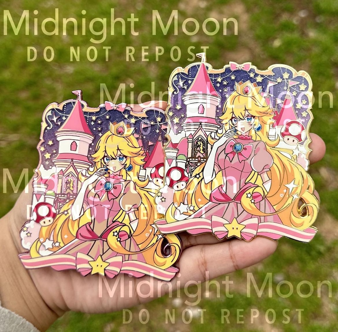Peach Enamel Pin - Etsy