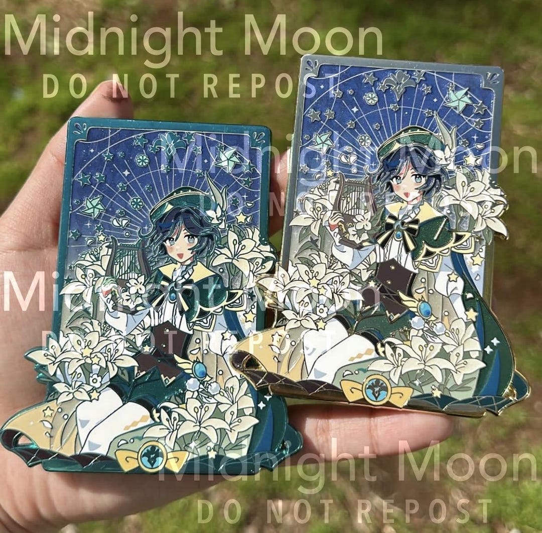 Venti Genshin Impact Enamel Pin - Etsy