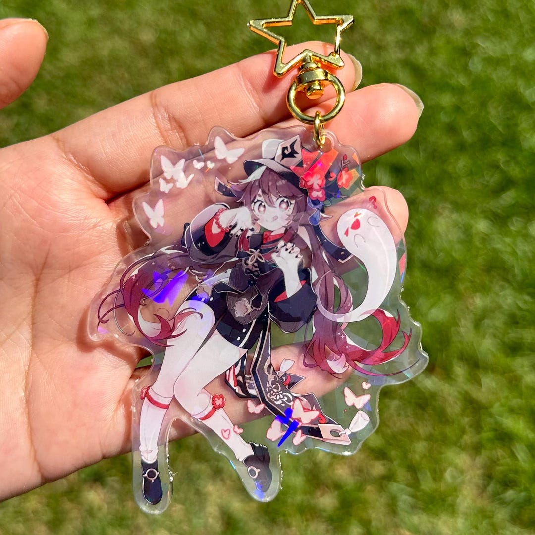Hu Tao Genshin Impact Acrylic Keychain - Etsy