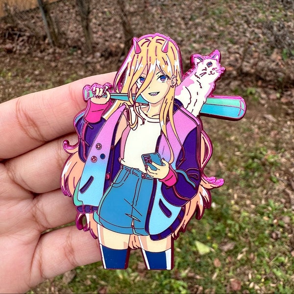 Chainsaw Man Enamel Pins - Etsy