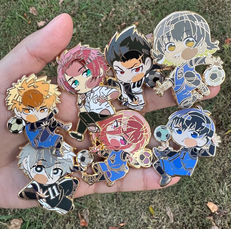 Blue Lock Chibi Enamel Pin - Etsy