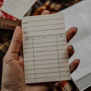 25 Books in 2025 Goal | Library Card Reading Log Tracker Bookmark - Etsy