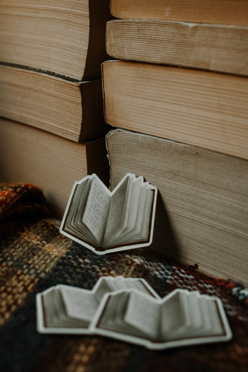 Open Book Sticker - Etsy